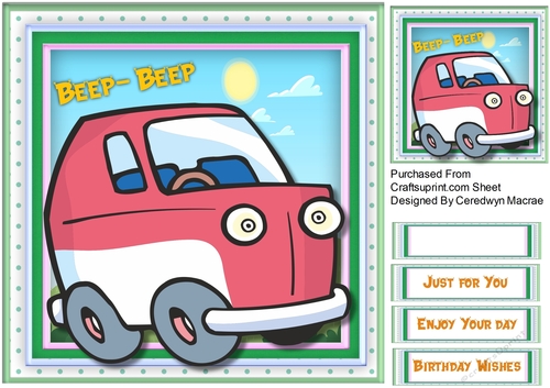 Beep-Beep Smart Car - CUP1025644_1398 | Craftsuprint