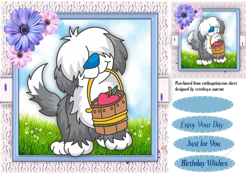 Doggity Picking Apples - CUP1026674_1398 | Craftsuprint