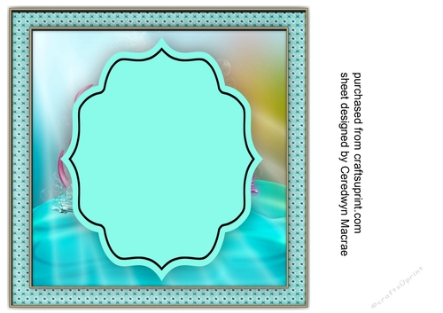 Mermaid Insert Blank - CUP1080657_1398 | Craftsuprint