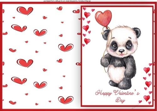 A5 Print and Fold Valentine - CUP1093306_1398 | Craftsuprint