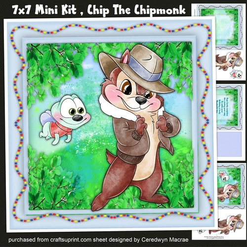 7x7 Mini Kit, Chip the Chipmonk - CUP1118714_1398 | Craftsuprint