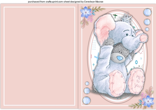 A5, Tatty Teddy ,Pink - CUP1126808_1398 | Craftsuprint