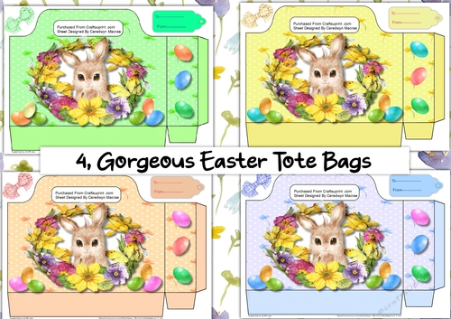 4,Gorgeous Easter Tote Bags - CUP1150813_1398 | Craftsuprint