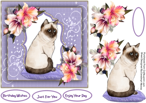 7x7 Beautiful Berman Cat - CUP1156786_1398 | Craftsuprint