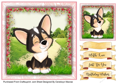 Cheeky Little Pup - CUP1157415_1398 | Craftsuprint