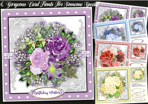 4, Gorgeous Card Fronts , For Someone Special - CUP1157438_1398 ...