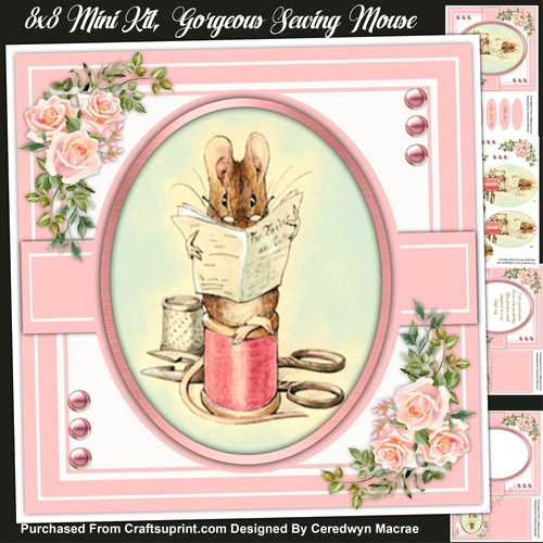 8x8 Mini Kit, Gorgeous Sewing Mouse ( Pyramid ) - CUP1170821_1398 ...