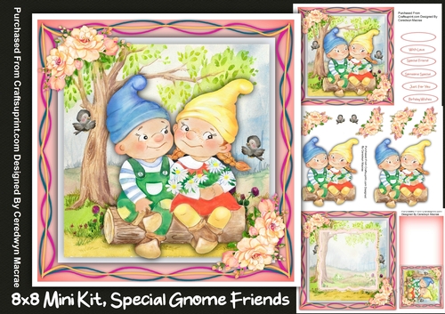 8x8 Mini Kit, Special Gnome Friends - CUP1176338_1398 | Craftsuprint