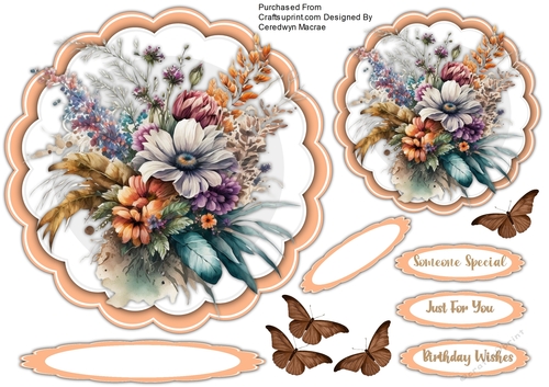 Beautiful Spring Floral Toppers 3 - CUP1193196_1398 | Craftsuprint