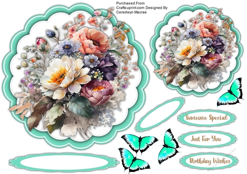 Beautiful Spring Floral Toppers 4 - CUP1193197_1398 | Craftsuprint