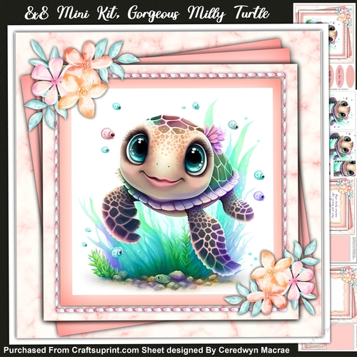8x8 Mini Kit Gorgeous Milly Turtle , Pyramid - CUP1203881_1398 ...