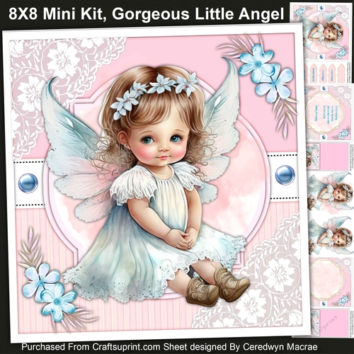 8X8 Mini Kit, Gorgeous Little Angel , 1 - CUP1209373_1398 | Craftsuprint