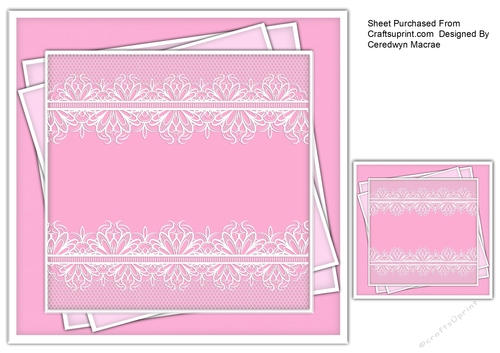 8x8 Lace Background Sheet By Request - CUP1277530_1398 | Craftsuprint