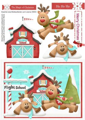Reindeer Flight School - CUP371312_1398 | Craftsuprint