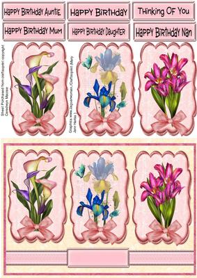 Lovely Spring Flower on Brackets - CUP417622_1398 | Craftsuprint