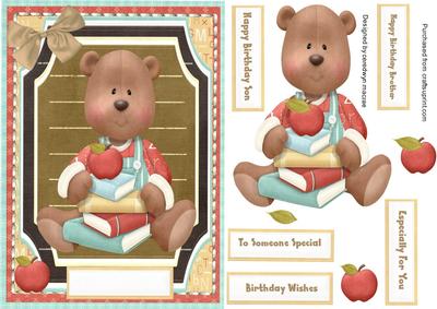 Littlr Bears First Day at School - CUP460489_1398 | Craftsuprint