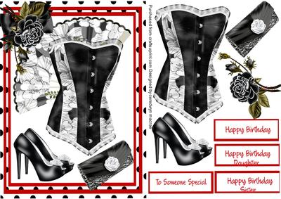 Lovely Basque in a Polka Dot Frame - CUP487537_1398 | Craftsuprint