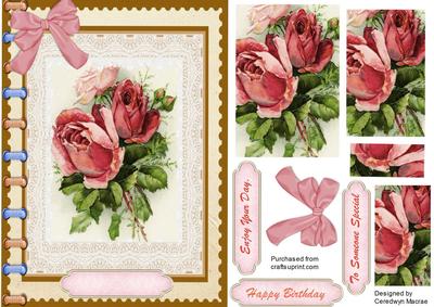 Lovely Book of Pink Roses . ( Pyramid ) - CUP492884_1398 | Craftsuprint