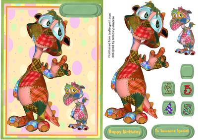 Lovely Patchwork Monsters - CUP528891_1398 | Craftsuprint
