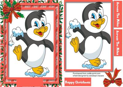Lovely Dancing Penquin - CUP554796_1398 | Craftsuprint