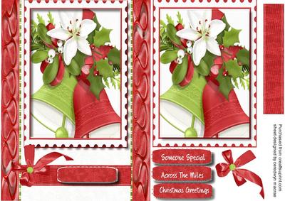 Beautiful Christmas Bells Postage Stamp - CUP555994_1398 | Craftsuprint