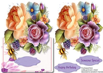 Over the Edge Beautiful English Roses - CUP560685_1398 | Craftsuprint