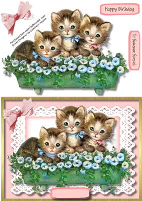 Lovely Trio of Kittens - CUP561676_1398 | Craftsuprint