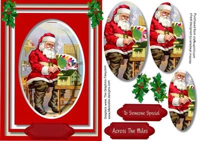 Pyramid Santa at His Workshop. - CUP565413_1398 | Craftsuprint