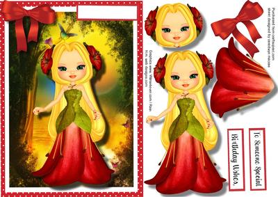 Beautiful July Fairy. - CUP577288_1398 | Craftsuprint