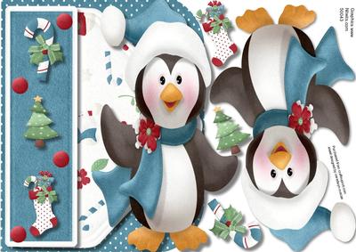 Over the Edge Santa's Christmas Penquin - CUP587642_1398 | Craftsuprint