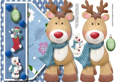 Over the Edge , Santa's Christmas Reindeer - CUP587643_1398 | Craftsuprint