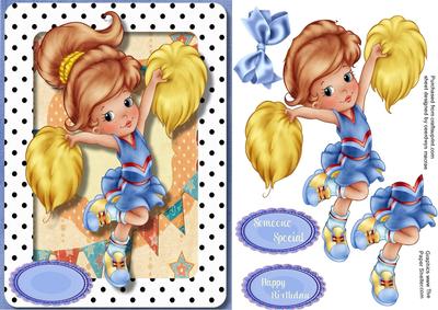 Little Miss Cheer Leader - CUP597745_1398 | Craftsuprint