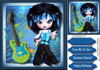 Little Miss Rock-n-roll - CUP606345_1398 | Craftsuprint