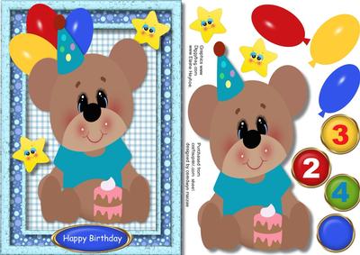 Little Ted and the Smiley Stars - CUP609795_1398 | Craftsuprint