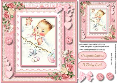 Congratulations, a Little Princess to Love - CUP617217_1398 | Craftsuprint