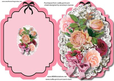 Print, Cut, and Fold, Lovely Roses - CUP623563_1398 | Craftsuprint