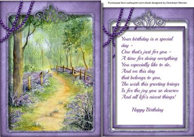 Beautiful Bluebell Woods with Verse - CUP632579_1398 | Craftsuprint