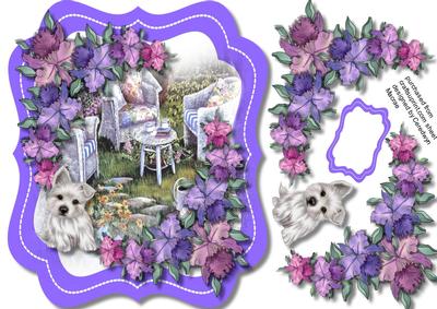 Beautiful Floral Bracket , Summer Garden - CUP638342_1398 | Craftsuprint