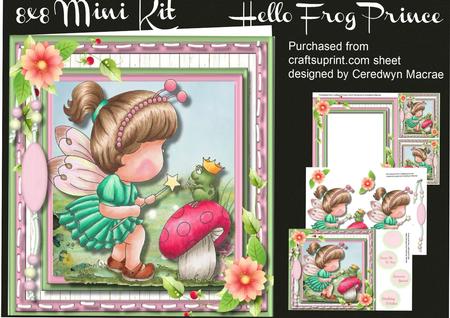 8x8 Mini Kit, Hello Frog Prince - CUP640420_1398 | Craftsuprint