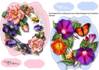 Lovely Flower Toppers 3 - CUP662158_1398 | Craftsuprint