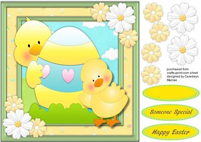 Peek-a- Boo , Here Comes the Easter Chicks - CUP665256_1398 | Craftsuprint