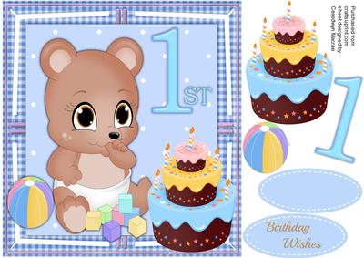 Look Who's Turning One Today , Boy - CUP669121_1398 | Craftsuprint