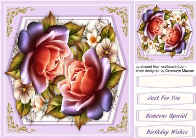 Beautiful Twinkle Roses - CUP677494_1398 | Craftsuprint