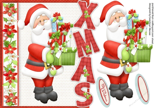 Over The Edge Santas Christmas Presents - CUP725460_1398 | Craftsuprint