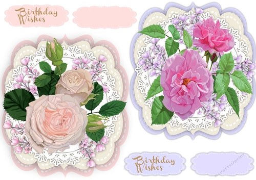 2 Lovely Rose Toppers on lace 2 - CUP732149_1398 | Craftsuprint