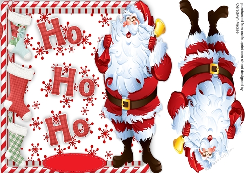 Over The Edge Ho-Ho-Ho- Santas Here - CUP748470_1398 | Craftsuprint