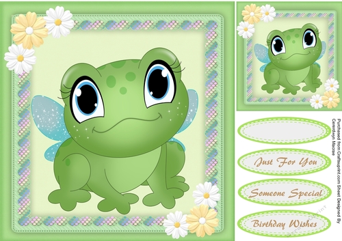 The Cute Fairy Frog - CUP751295_1398 | Craftsuprint
