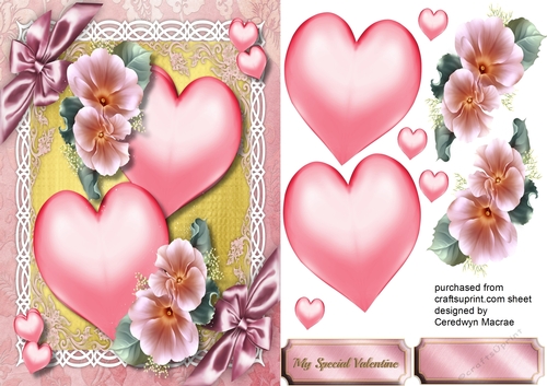 A5 My Special Valentine - CUP756638_1398 | Craftsuprint