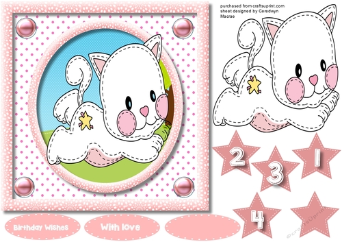 Adorable Little Patchwork Kitty 6 - CUP769244_1398 | Craftsuprint