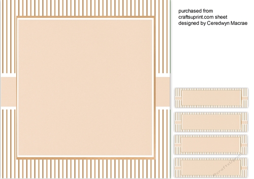 Buff incert or topper with Greeting tags - CUP773867_1398 | Craftsuprint